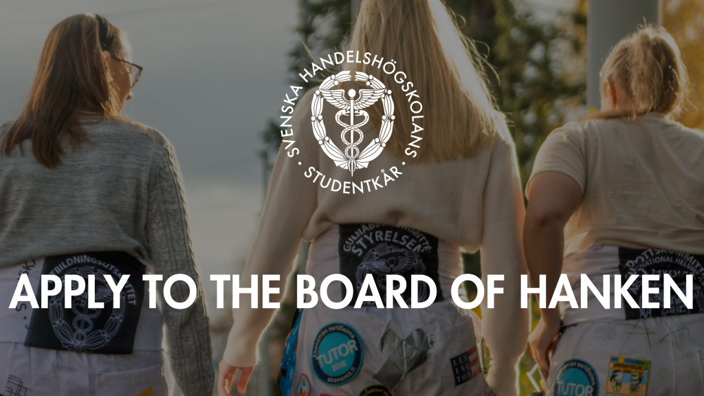 Become a student representative on the Hanken Board! - SHS